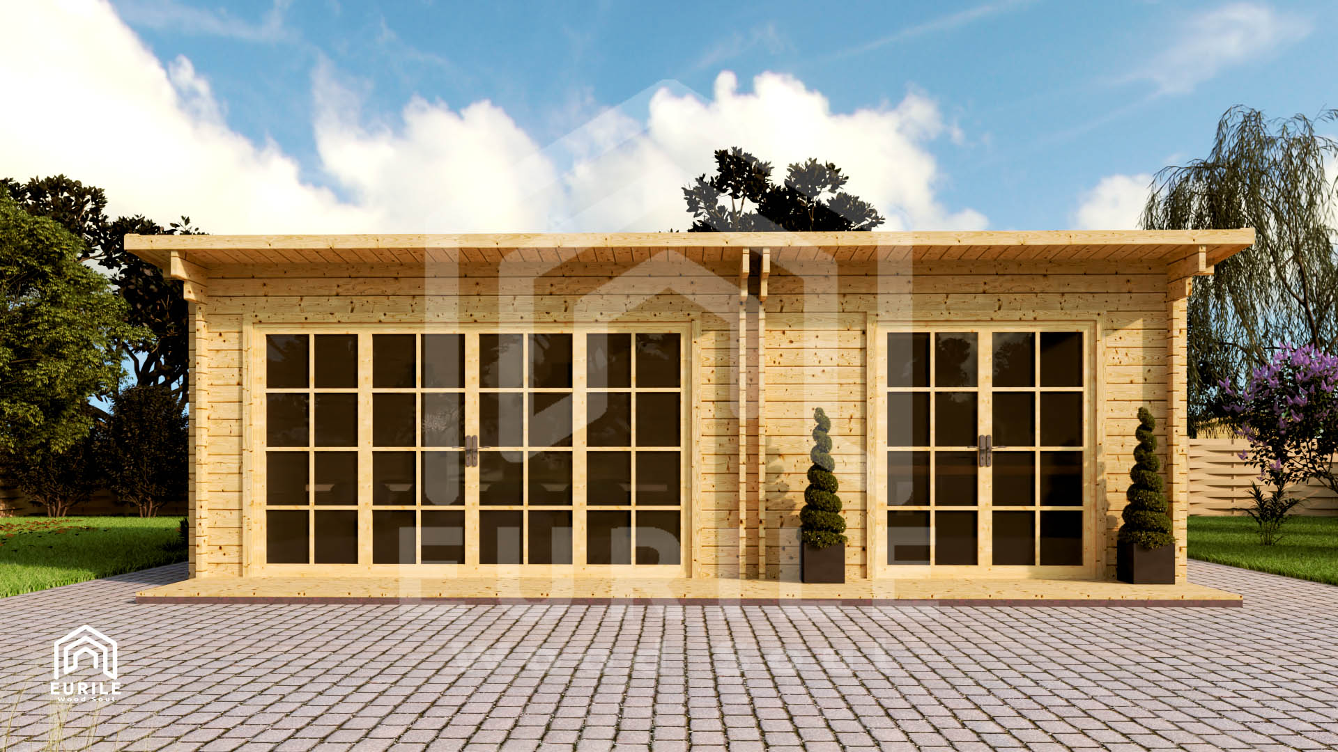 DREBULĖ - Medinių namelių projektavimas gamyba ir montavimas!